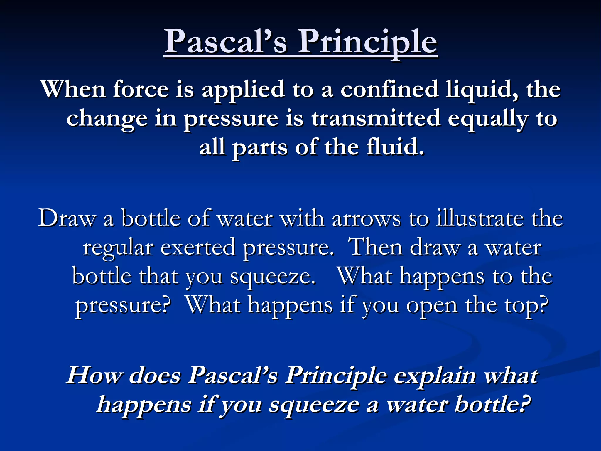 Pascal's principle | PPT