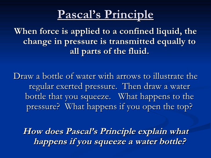 Pascals Principle