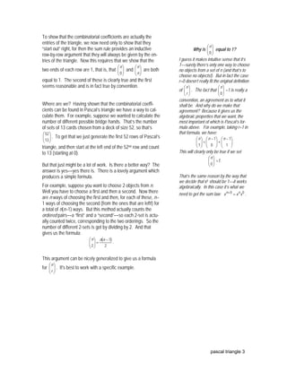 Pascal’s triangle | PDF