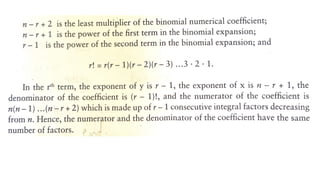PRESENTATION ON BINOMIAL EXPANSION USING PASCAL'S TRIANGLE AND BINOMIAL ...
