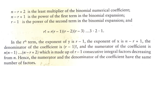 PRESENTATION ON BINOMIAL EXPANSION USING PASCAL'S TRIANGLE AND BINOMIAL ...