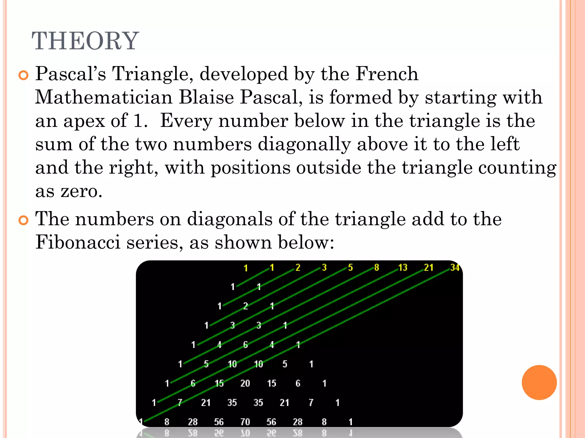 Pascal's triangle and fibonacci | PDF | Geography | Science