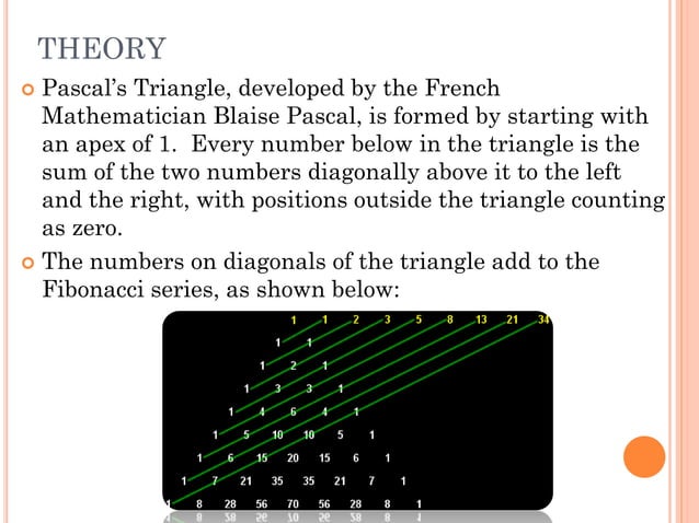 Pascal's triangle and fibonacci | PDF | Geography | Science