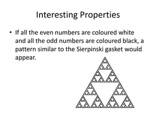 Pascal’s triangle and its applications and properties | PPTX