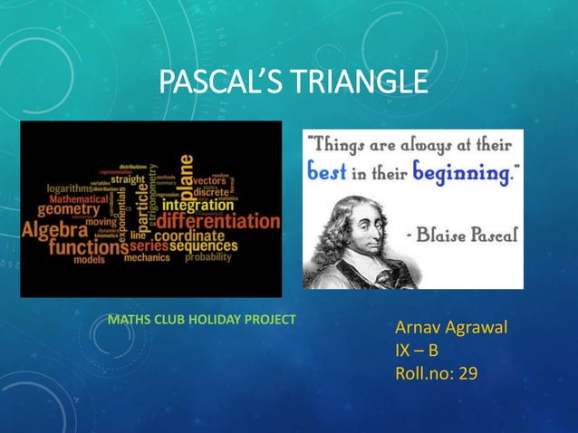 Pascal's triangle | PPT
