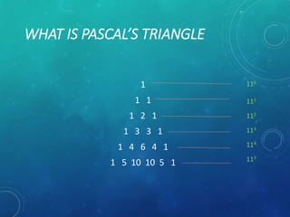 Pascal's triangle | PPT