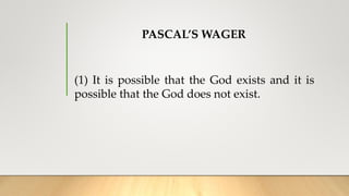 Pascal’s Wager | PPTX