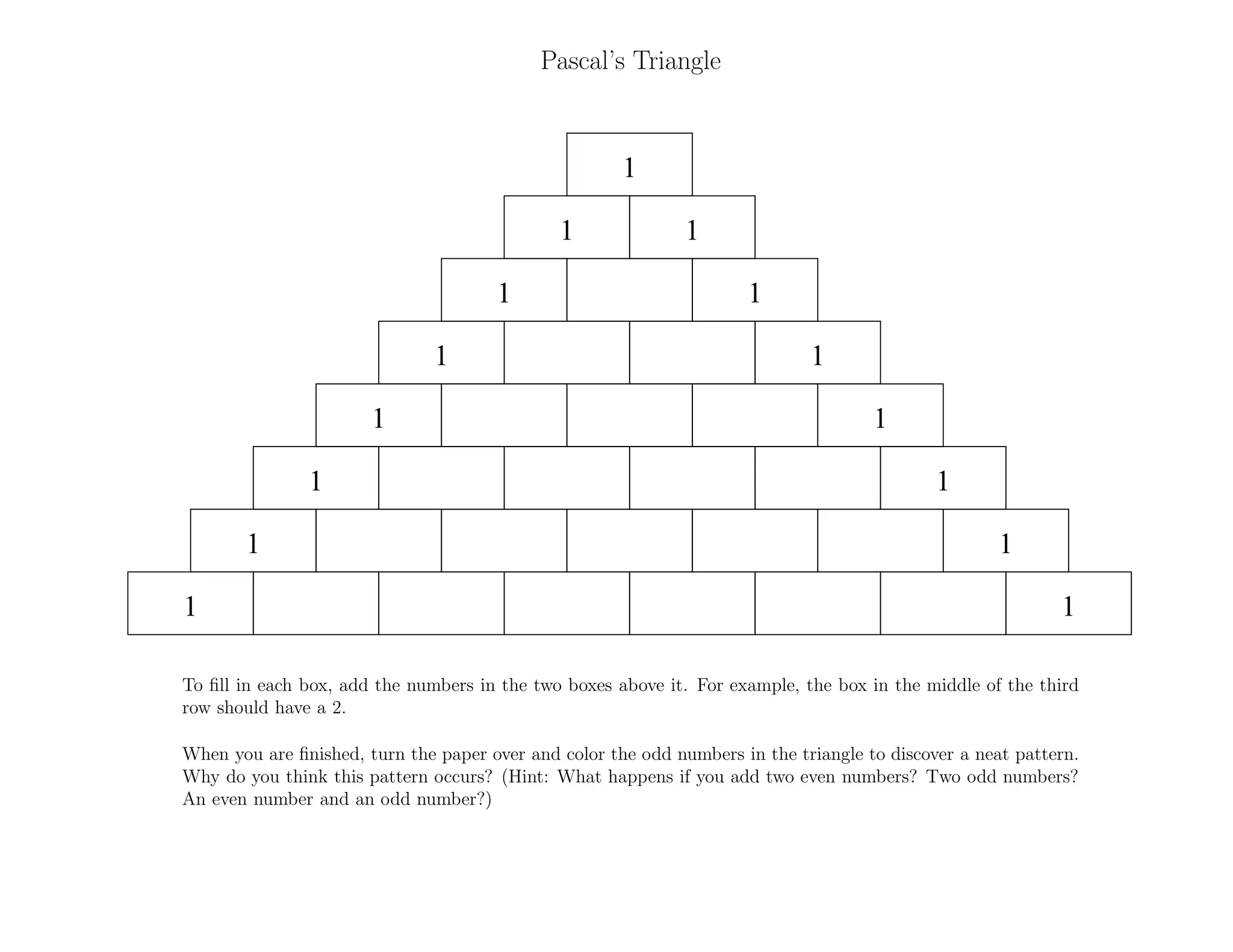 Pascal Triangle | PDF