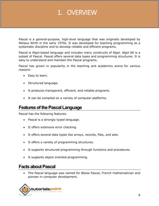 Pascal tutorial | PDF