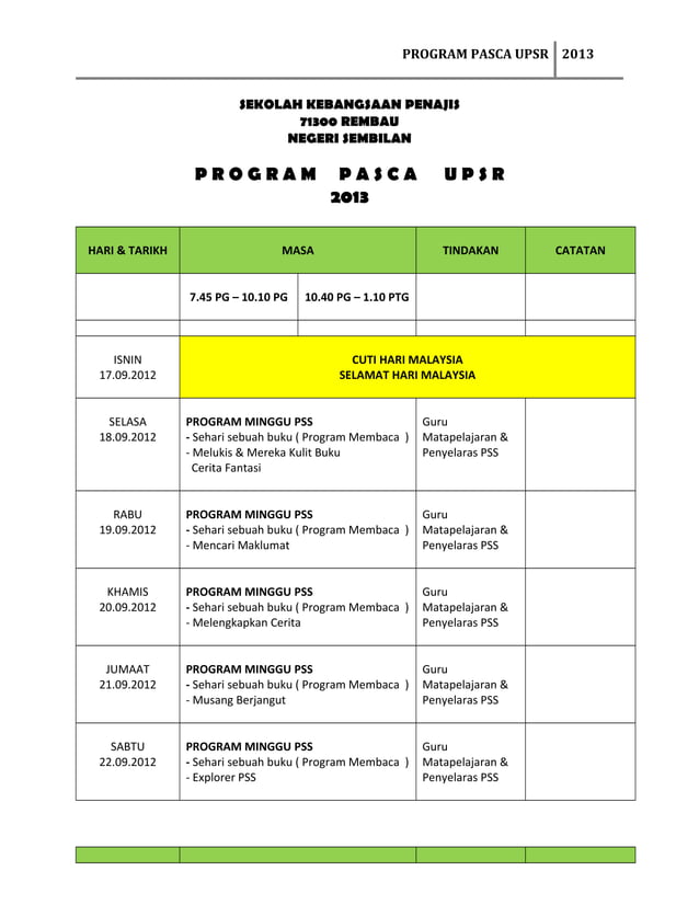 Pasca upsr2013 | PDF