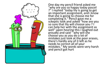 PASCEL THE PEN the story about a pen who didn't wanna be wrong | PPT