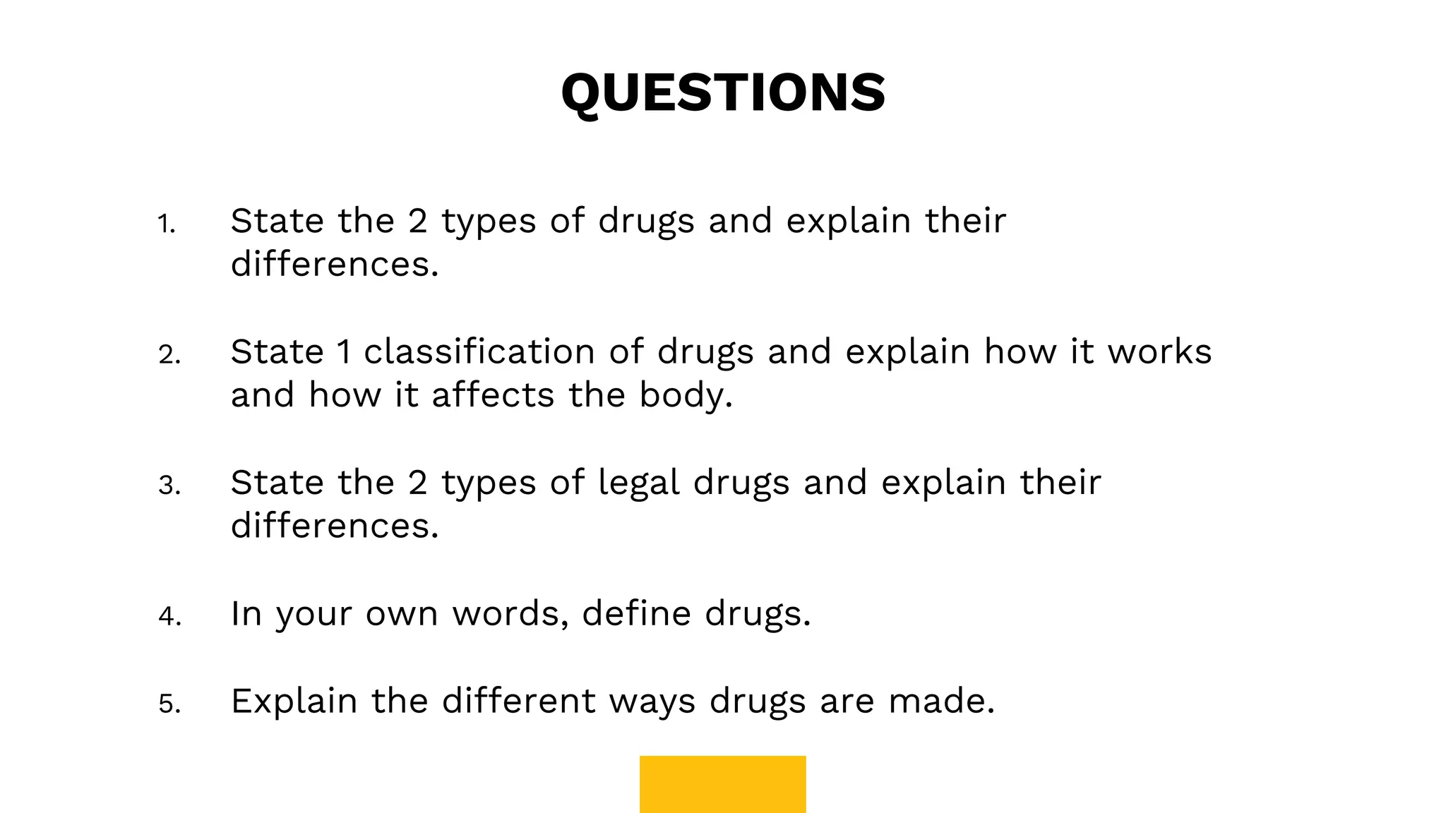 WHAT IS A DRUG/WHAT ARE DRUGS? | PPTX