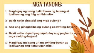 BULONG AT AWITING BAYAN | PPTX