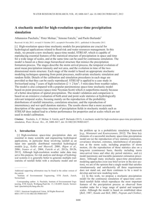 Paschalis, A., Molnar, P., Fatichi, S. y Burlando, P. (2013). Un modelo ...