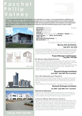 Paschal Volney Cv Sus | PDF