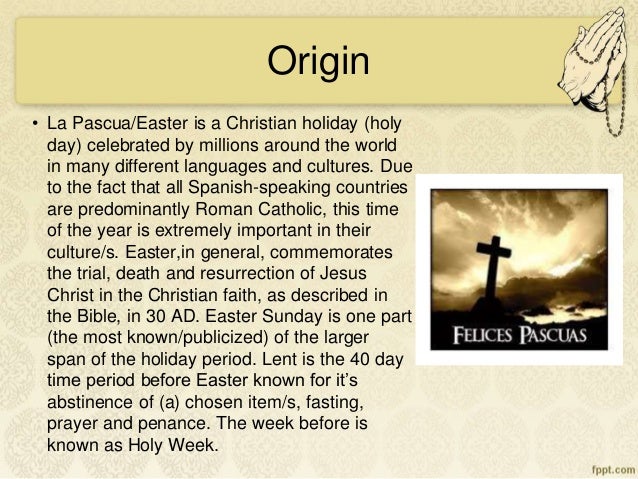 Pascua y Semana Santa