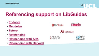 Getting Started at UCL Institute of Education Library | PPT