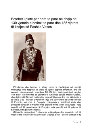 Pashko Vasa - E verteta mbi Shqiperine dhe Shqiptaret | PDF