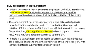 mechanics of shoulder injuries based on clinical scenario | PPTX