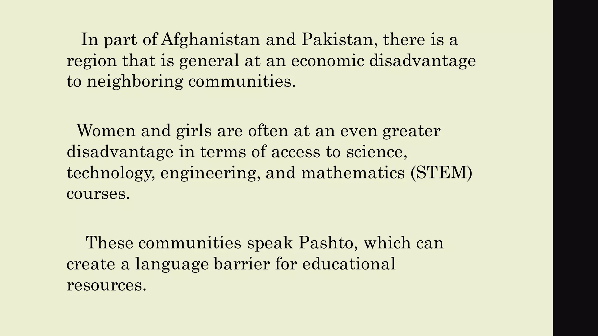 The Pashto Language as a Learning Tool for STEM | PDF