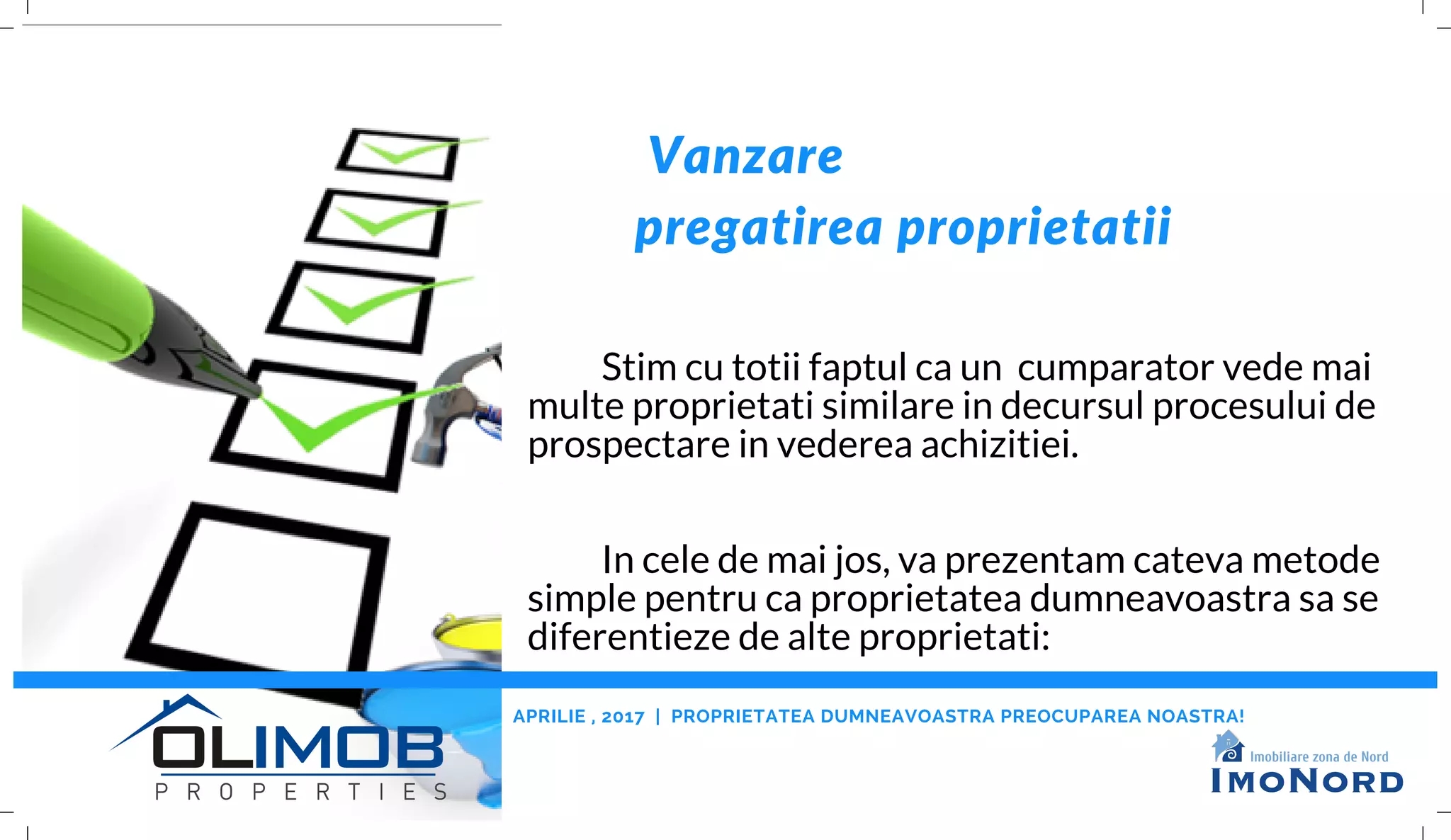 Pasi de urmat pentru vanzarea unei proprietati | PDF