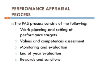 Pas in the public service performance appraisal system | PDF