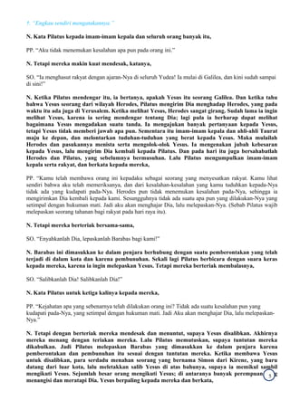 KISAH SENGSARA MENURUT LUKAS (MINGGU PALMA) | DOC