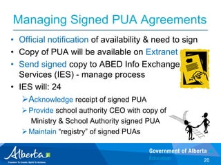 Implementation of the PASI Usage Agreement | PPT
