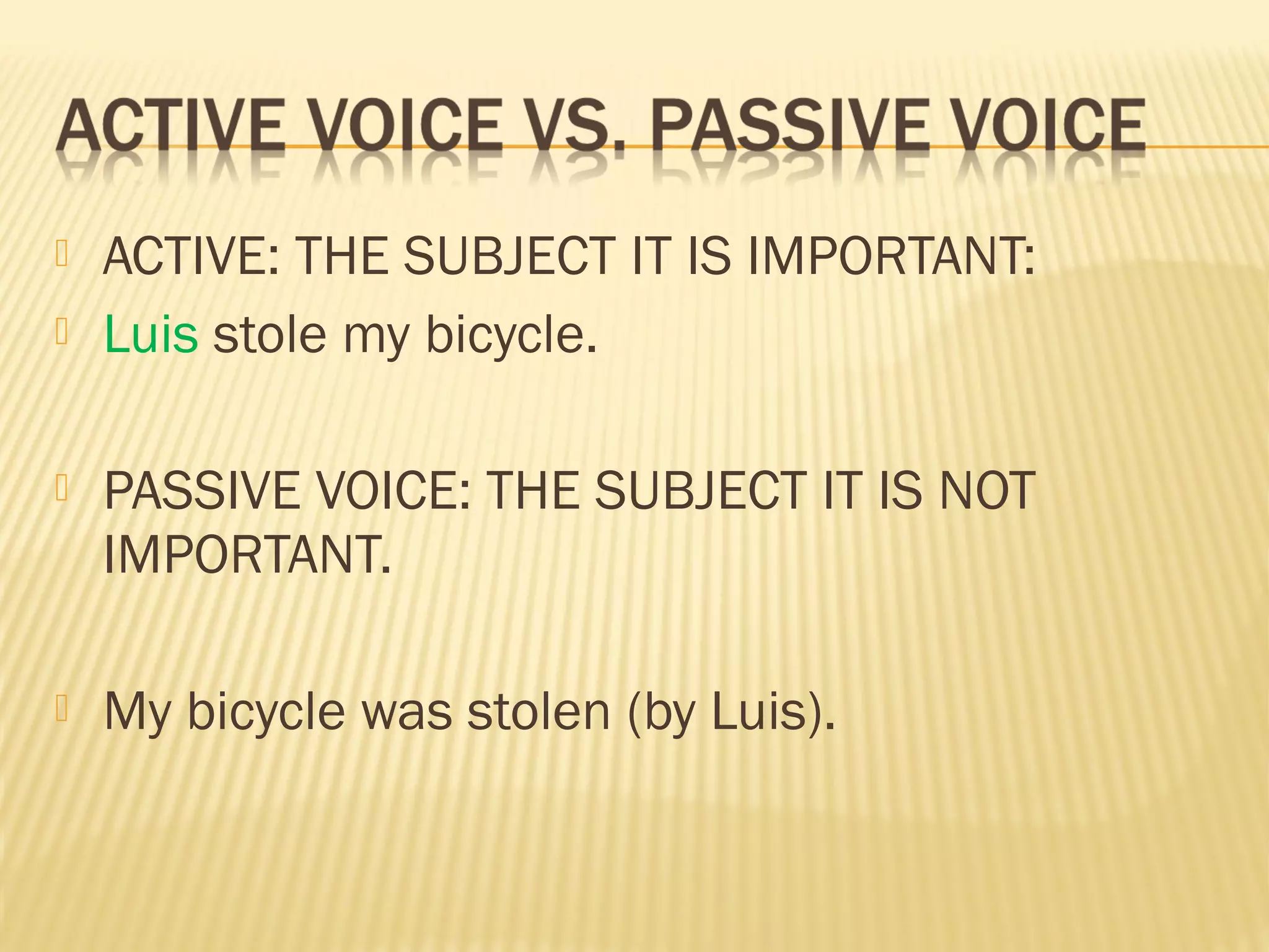 Pasive voice | PPT