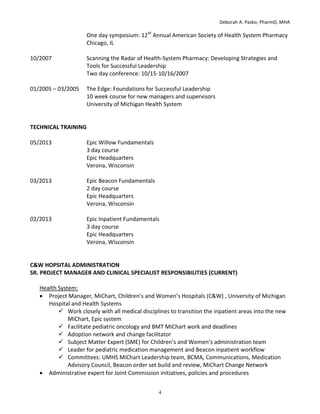 Pasko,deborah cv.04.14 for linkedin pdf | PDF