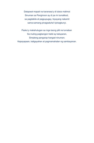 Pasko sa gitna ng pagsubok at delubyo original | DOC