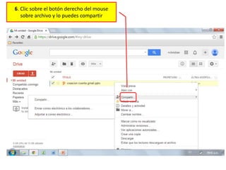 Pasos basicos para ingresar y usar google drive | PPTX