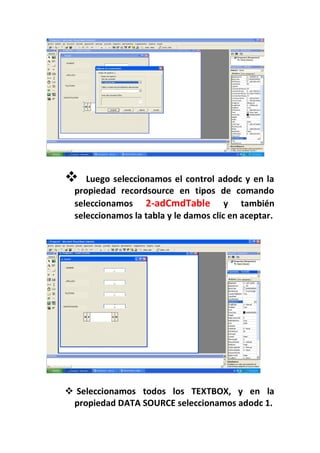 Pasos Para Conectar Una Base De Datos En Visual Basic | PDF