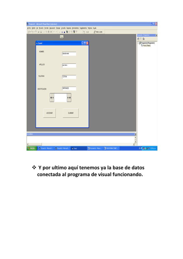 Pasos Para Conectar Una Base De Datos En Visual Basic | PDF