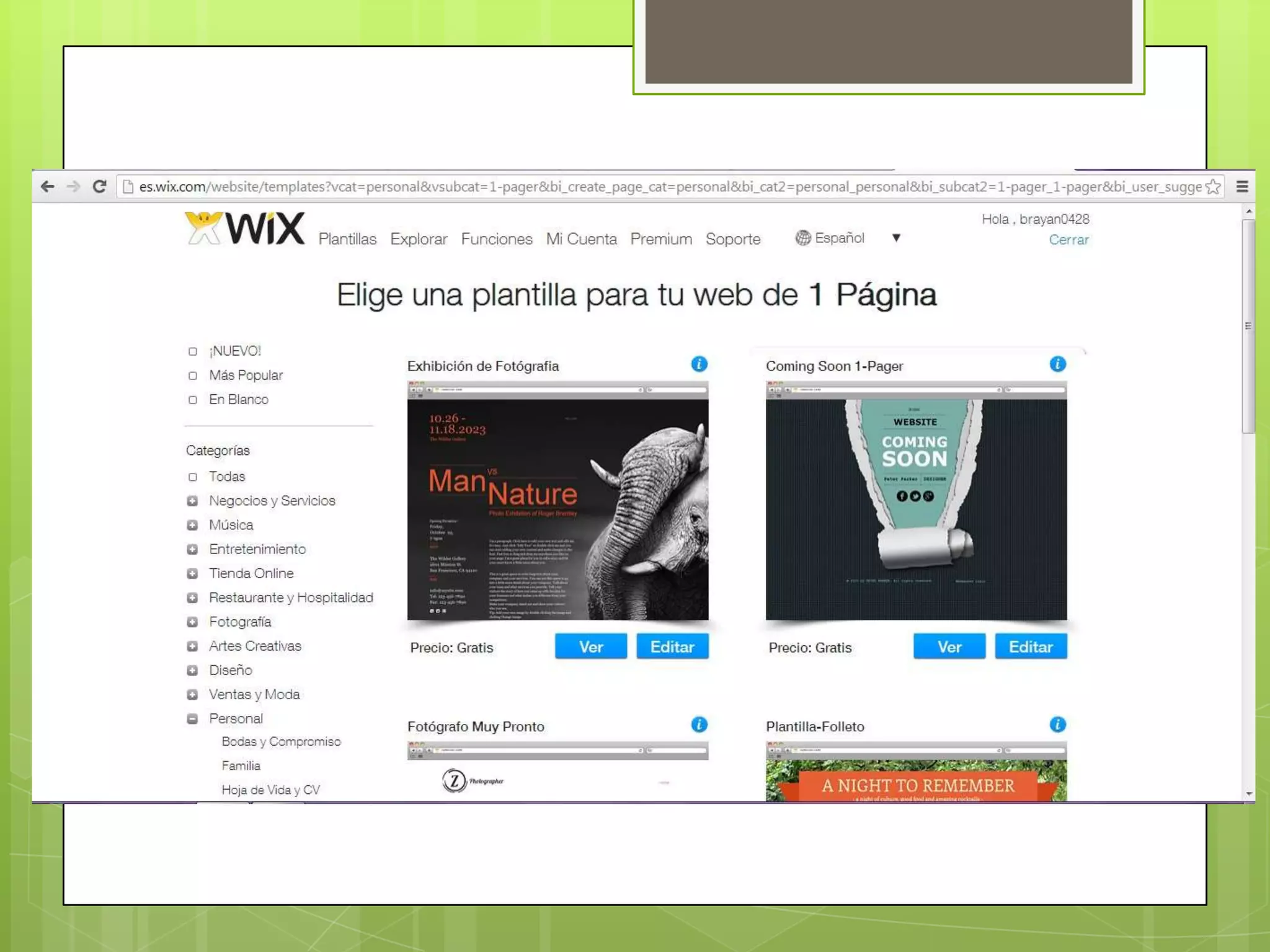Pasos para crear una pagina web en wix | PPT