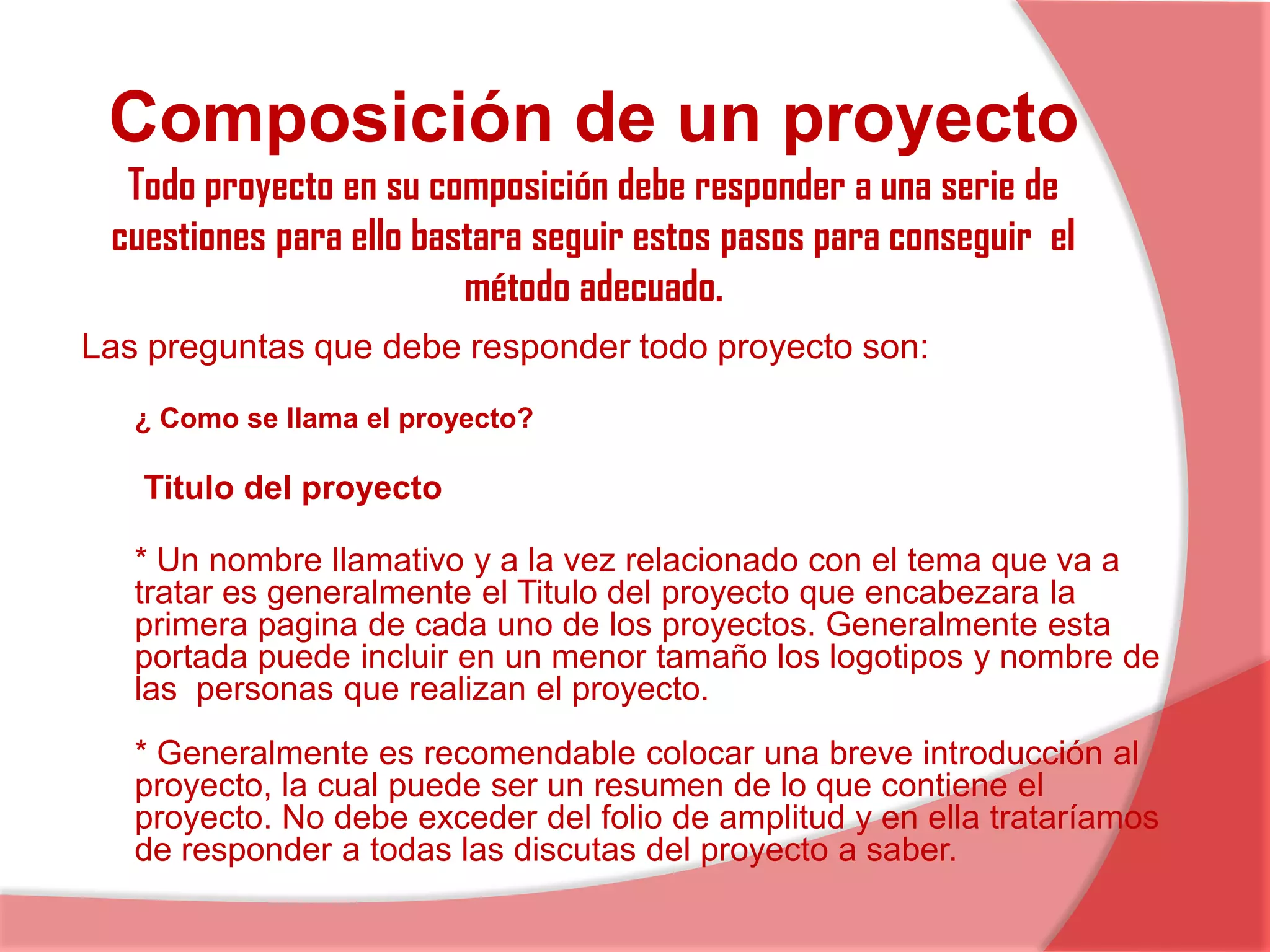 Pasos para crear un proyecto exitoso | PPTX