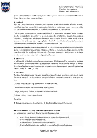 Pasos para elaborar una tesis | DOCX