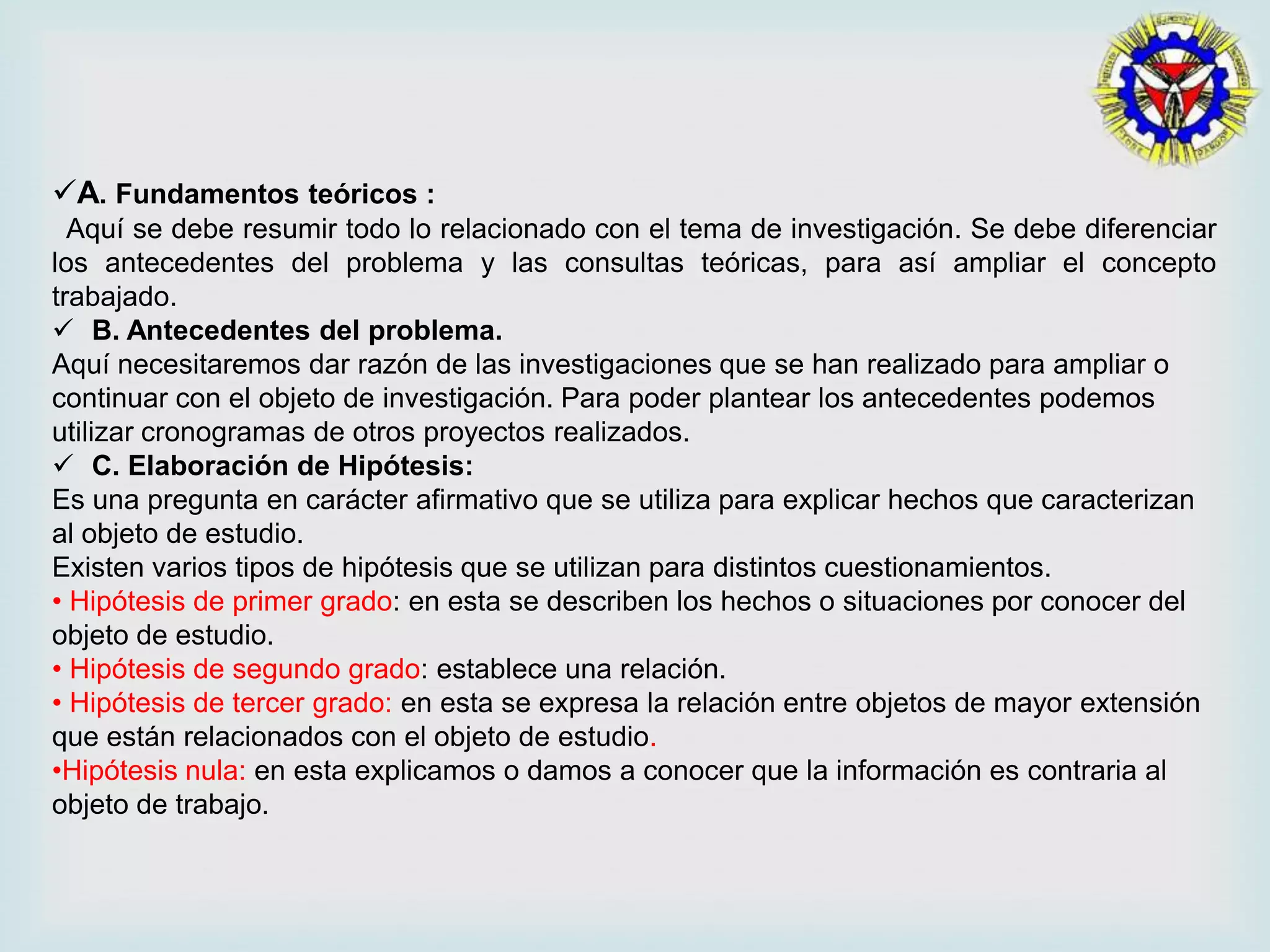 Pasos para elaborar un proyecto de investigacion | PPTX
