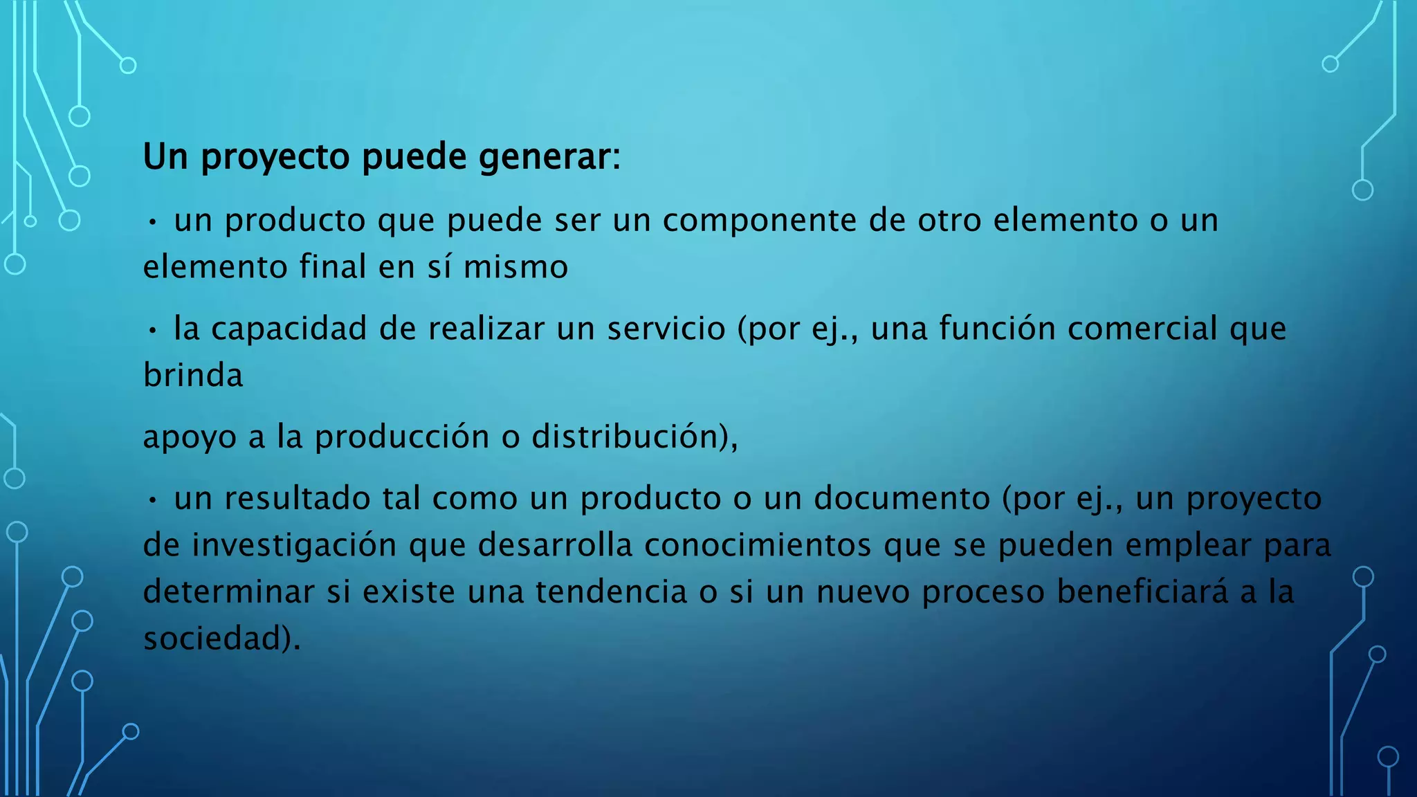 Pasos para la elaboracion de un proyecto segun la pmbok | PPT