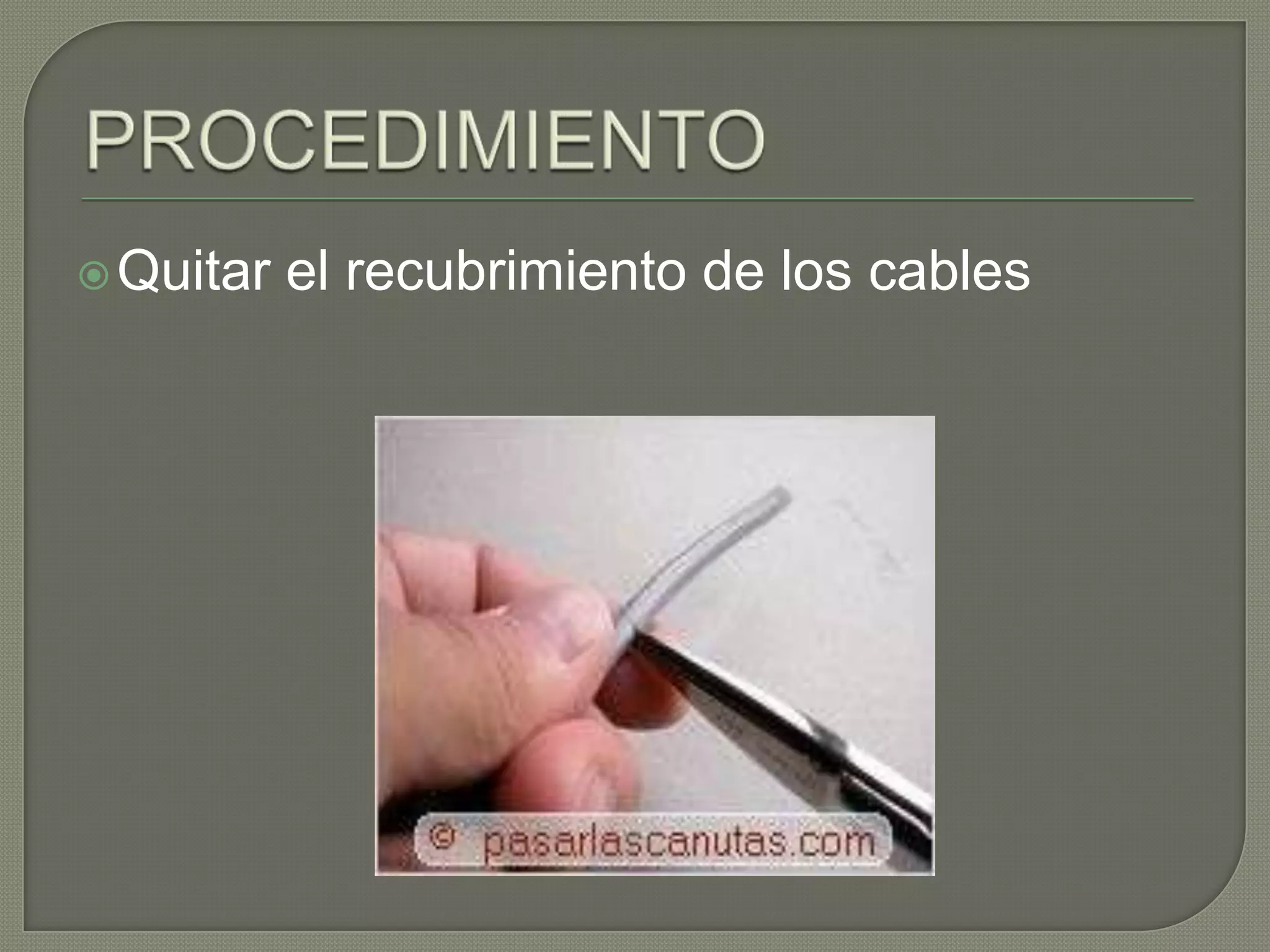 Pasos para ponchar un cable de red | PPT
