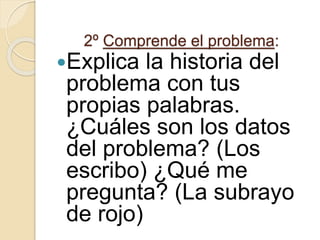 Pasos para resolver un problema | PPTX