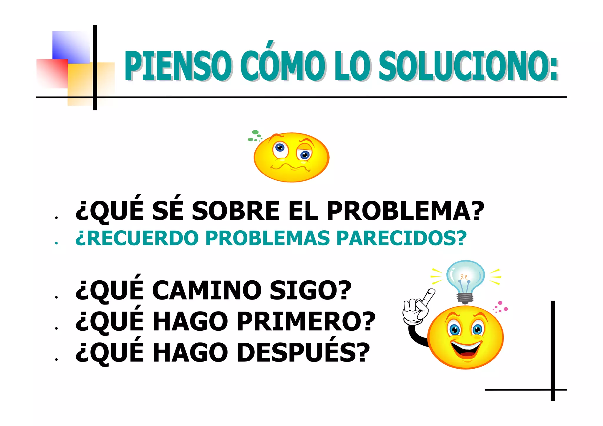 Pasos Para Resolver Un Problema Ppt
