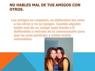 Pasos para ser un buen amigo | PPTX