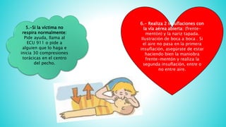 Pasos para una reanimación cardiopulmonar | PPTX