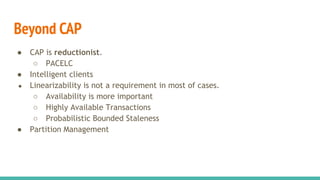 Pass Elk: CAP Theorem since 90s and Beyond | PPT