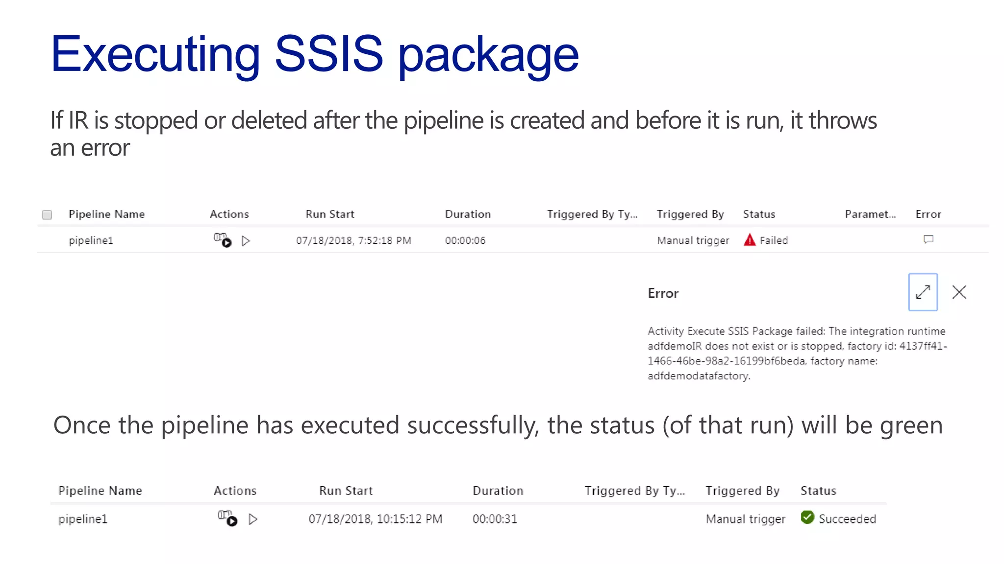 Lift SSIS package to Azure Data Factory V2 | PPTX