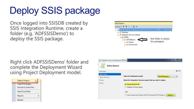 Lift SSIS package to Azure Data Factory V2 | PPTX
