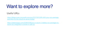 Lift SSIS package to Azure Data Factory V2 | PPTX