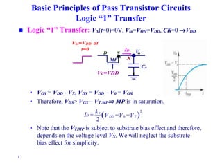 pass-transistors.ppt working of transistors | PPT