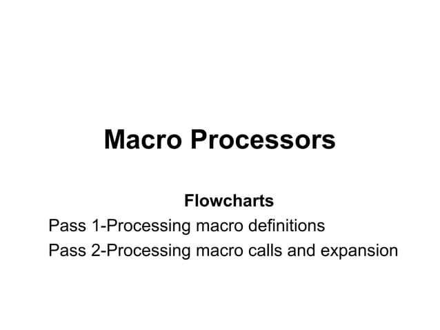 Pass 1 flowchart | PPT